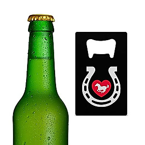 Horse Horseshoe Heart Credit Card Bottle Opener Stainless Steel Flat Beer Wine Bottle Opener for Party Wedding Favor