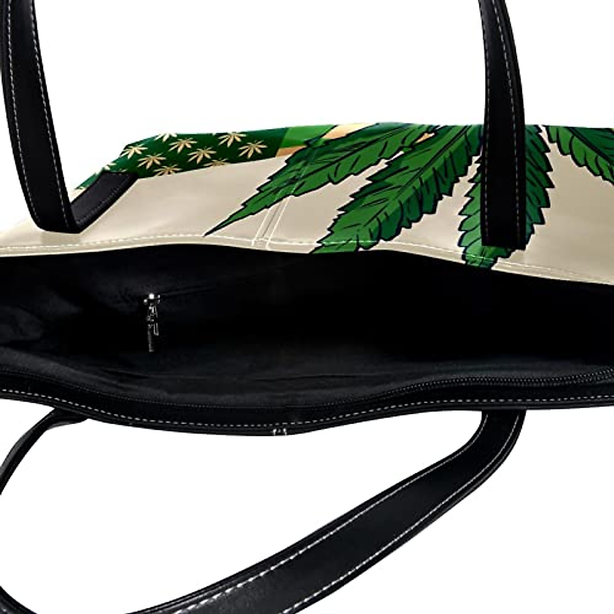 TBOUOBT Handbags for Women Fashion Tote Bags Shoulder Bag Satchel Bags, Leaves and Flag