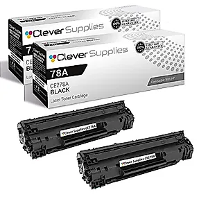 CS Compatible Toner Cartridge Replacement for HP CE278A Black HP Laserjet M1536 P1566 P1606 P1606DN M1530 M1530MFP M1536DNF PRO M1536 PRO M1536DNF 2 Pack