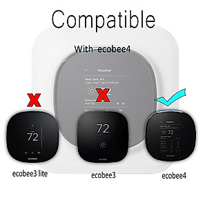 Wall Plate Bracket for Ecobee 4 Smart Wi-Fi Thermostat (White)