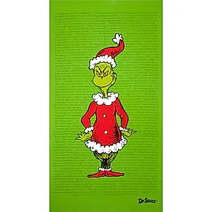 How the Grinch Stole Christmas Mr Grinch Green Panel from Dr Seuss