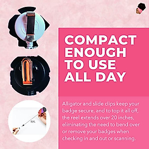Video Game Nostalgia Controller Retractable ID Badge Reel - Alligator Clip