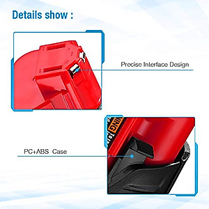 Powerextra 4Pack M 12 3.0Ah Replacement Battery for 12V M12 Lithium Ion Battery XC 48-11-2420 48-11-2440 48-11-2402 48-11-2411 48-11-2412 Cordlees Power Tools