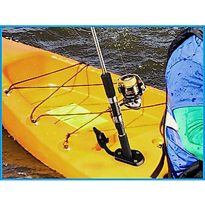 Kayak Fishing Rod Holder, Kayak Deck Plastic Flush Mount Fishing Boat Rod Holders, Fishing Tackle Accessory Tool