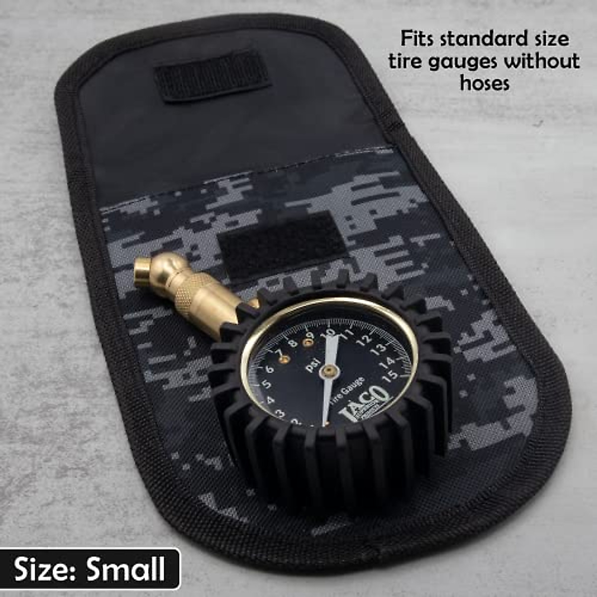 JACO Utility Tool Pouch (Medium Size) | Multi-Purpose Storage Pouch for Tire Gauges, Tools, & Accessories (Digital Camo)