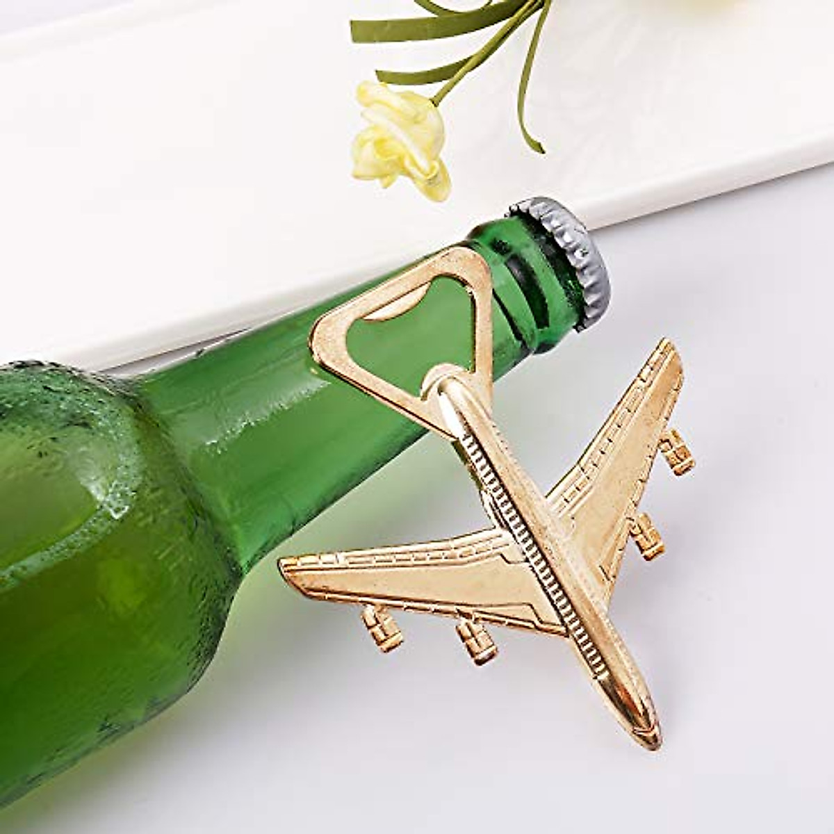 Airplane Bottle Opener - Aviation Gifts for Pilot - Airplane Decor - Gift for Veteran - Plane Beer Bottle Opener in Gift Box - Perfect Travel Gift (Airplane)