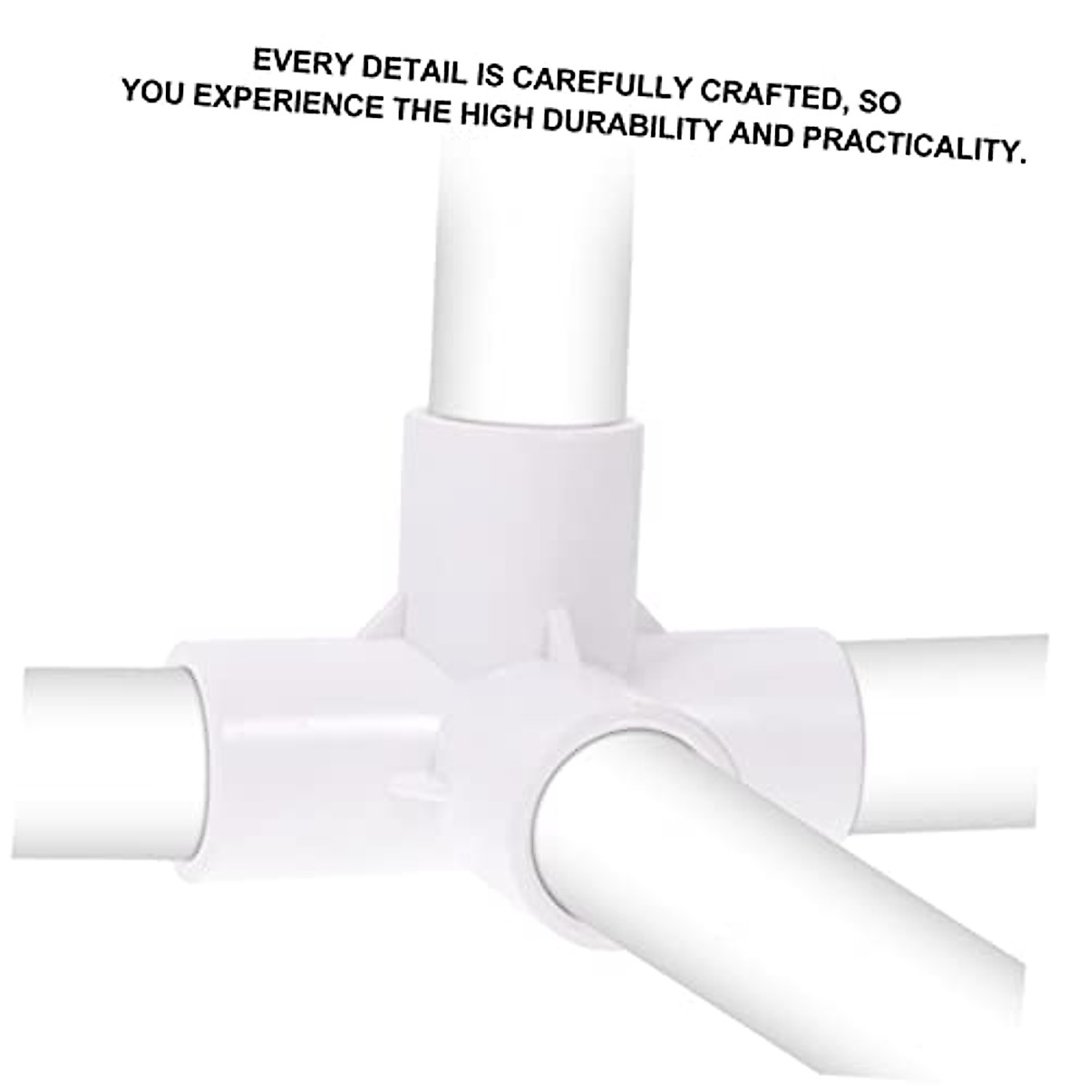 Happyyami 20 Pcs Water Pipe Elbow Clothes Rack with Shelf Carassosories Pvc Fittings Pvc Pipe 1/2 Inch Dress Hangers Elbow Fitting Tee Corner Fitting 4 Way Pvc Tee Pvc Pipe Connector Frame