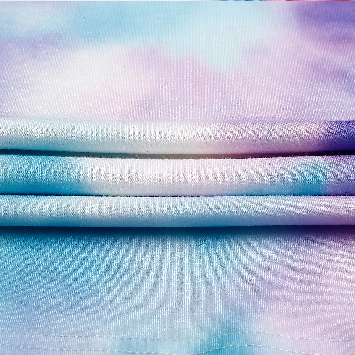 Girls Tie Dye Clothes Outfits Tracksuits Jogger Set Sweatsuits Activewear Crop Tops Hoodies Shorts Sets Size 12