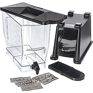 Carlisle FoodService Products 1085203 TrimLine Clear Economy Single Base Beverage Dispenser, 3.5 Gallon Capacity, Black