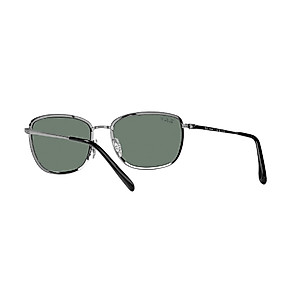 Ray-Ban RB3705 Square Sunglasses, Gunmetal/Polarized Grey, 57 mm
