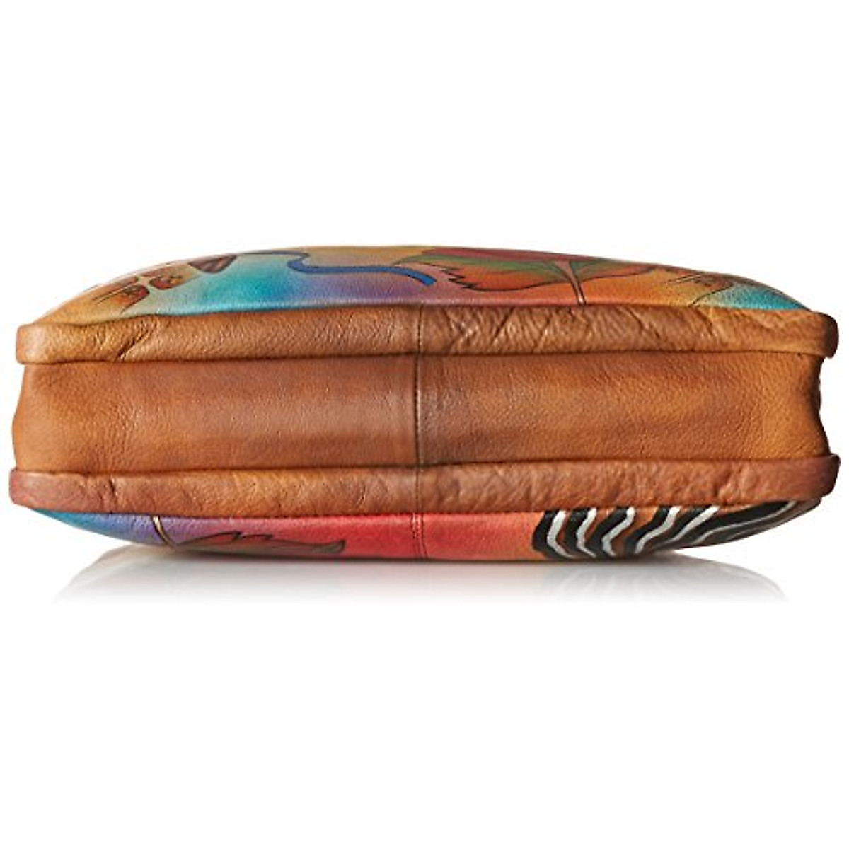 Anna by Anuschka womens Satchel Handbag Genuine Leather, Rose Safari, No Size US