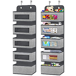 homyfort Over the Door Hanging Organizer storage with 5 Big Pockets
