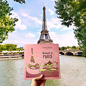 VAHDAM, Weekend in Paris Tea Gift Sets | 9 Assorted Herbal Teas, Chai Teas & Black Teas in a Travel Edition Gift Box| Natural Ingredients | Luxury Gift for Women | Festive Tea Gifts