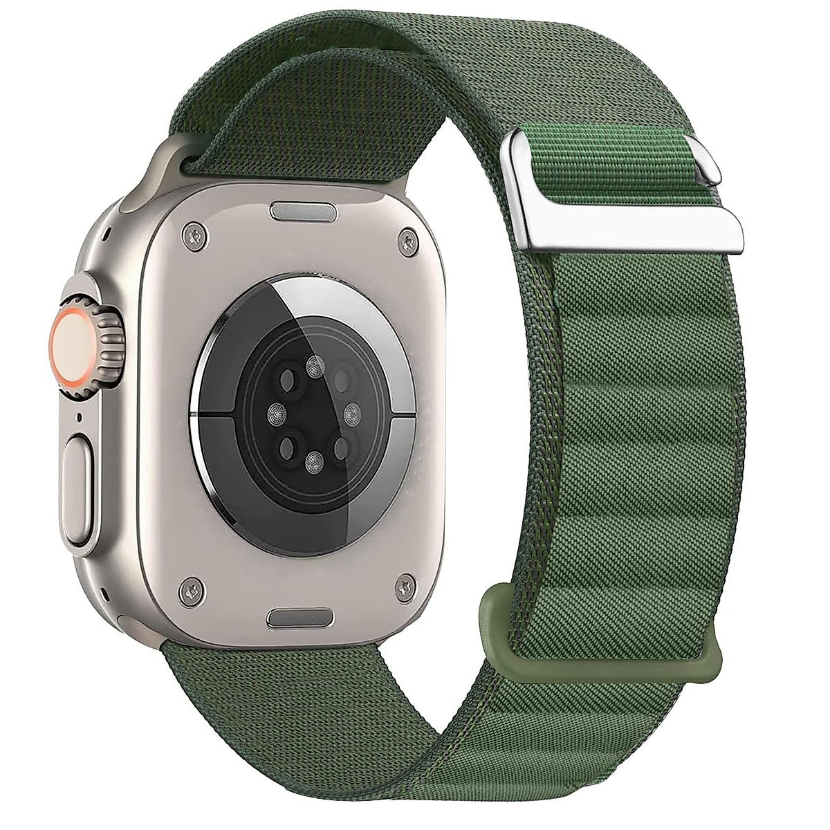 Alpine Loop Nylon Band - Compatible with Apple Watch Ultra 2/Ultra Bands 49mm 45mm 44mm for Men Women, Adjustable with Metal C Hook Strap for iWatch Ultra 2 iWatch Ultra Series 10 46mm SE/9/8/7/6/5