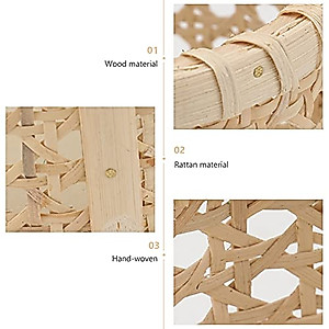 Alipis 2 pcs Cutlery for Storage Hand Cup Pen Snack Brush Rustic Silverware Holder Makeup Sundries X Bread Rattan Food Tray Wicker Pencil Stationery Mini Utensil Picnic Desktop Caddy