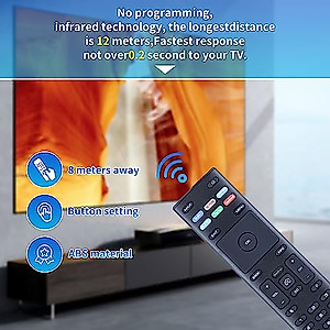 XRT136 Replace Remote Control fit for VIZIO Smart TV D50x-G9 D65x-G4 D55x-G1 D40f-G9 D43f-F1 D70-F3 V505-G9 D32h-F1 D24h-G9 E70-F3 D43-F1 V705-G3 P75-F1 D55x-G1 V405-G9 E75-F2 D32f-F1 D24f-F1