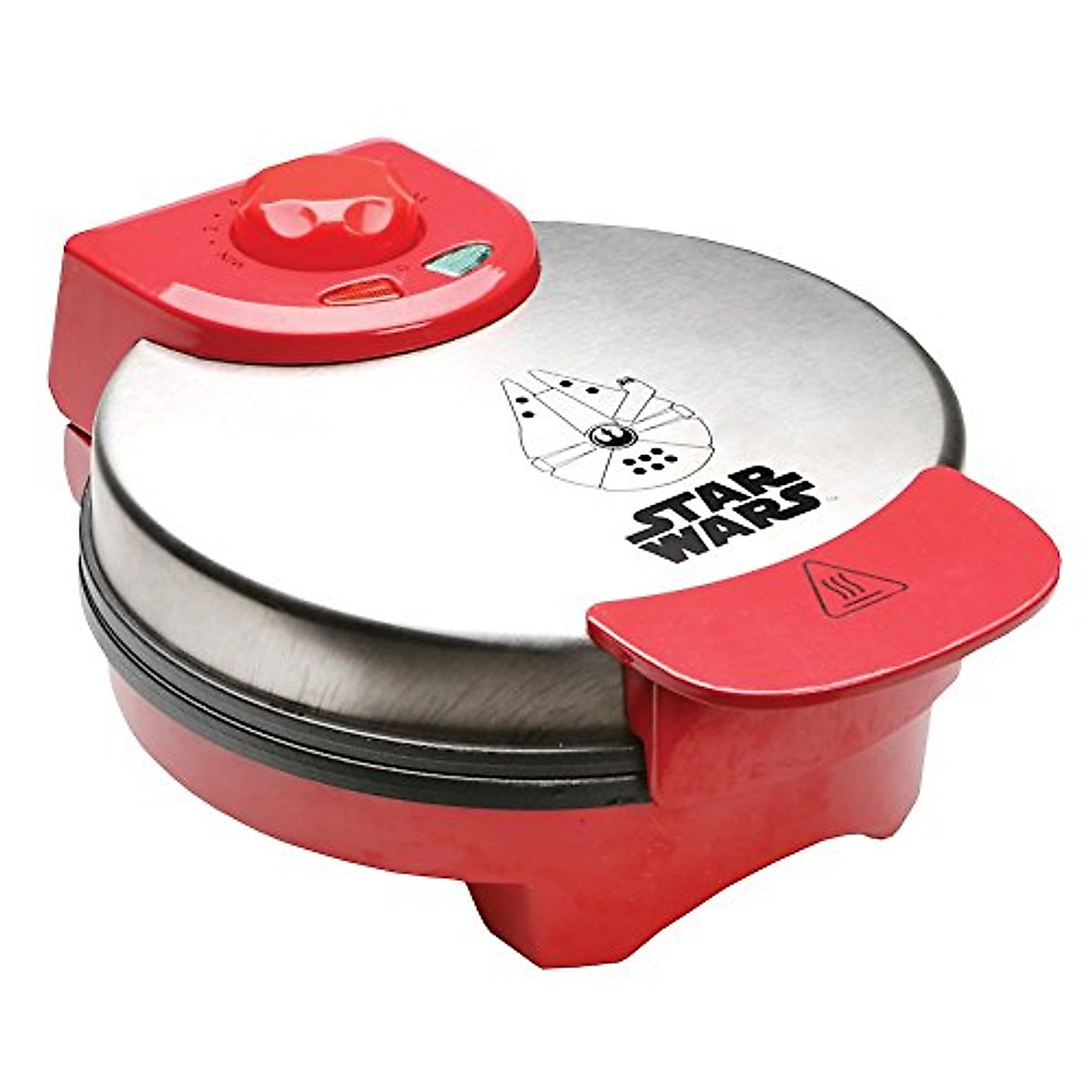UNCANNY BRANDS Star Wars Waffle Maker Millenium Falcon Waffle Maker, Makes 7" Waffles Officially Licensed Disney Waffle Maker Star Wars Waffle Iron
