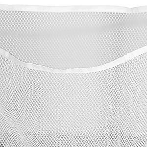 Hanging Storage Bag, 1 Pcs Multifunction Mesh Large Bag Crib Nursery Organizer with Adjustable Straps for Baby Bed to storge Clothing Diapers Toys in Bedroom/Living Room/Kitchen 19.69" x 23.62"
