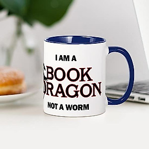 CafePress I Am A Book Dragon Mugs Ceramic Coffee Mug, Tea Cup 11 oz