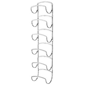 mDesign Metal Towel Shelves – Towel Rack for The Bathroom with 6 Compartments – Practical Bathroom Accessories for Both Large and Small Towels – Silver