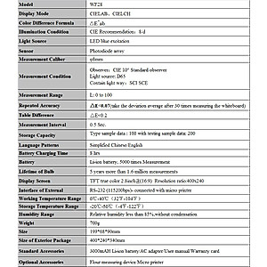 WF28 Color Meter Color Difference Meter Colorimeter