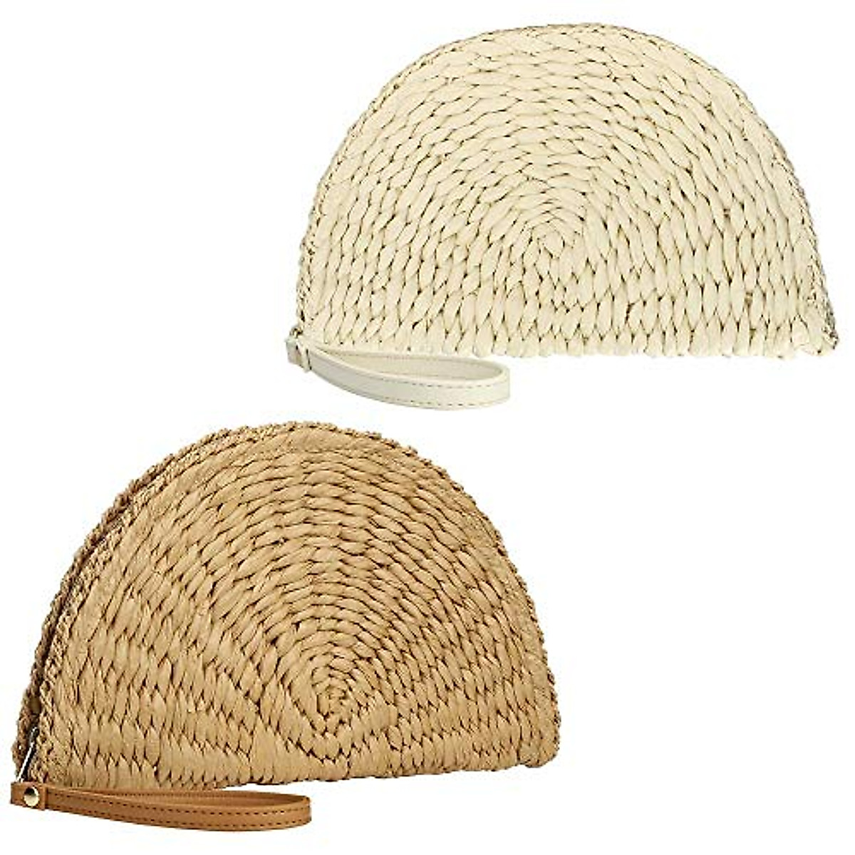 Straw Clutch Purse for Women Summer Wristlet Clutch Handbag Purse Woven Straw Bag Envelope Clutch Purse