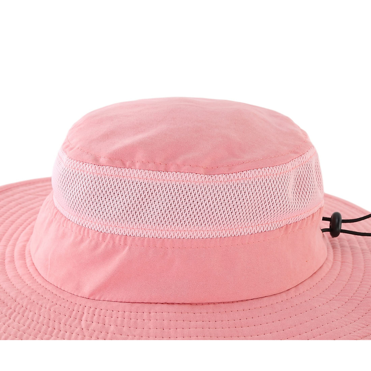 Connectyle Little Girls Sun Hat UV Protection Beach Hat for Toddler Girls Breathable Bucket Hat for Summer UPF 50+ Baby Pink
