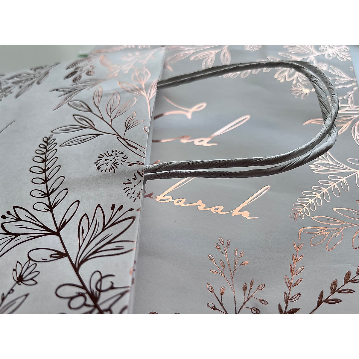 12 PCS Eid Mubarak Paper Gift Bags Ramadan Medium Treat Box for Eid party, Muslim Party, Eid Decoration, Eid Gift Wrapping (20.7cm x 11.5cm x 27.7cm)