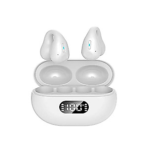 kdhgoo Mini Wireless Ear Clip Bone Conduction Headphones Bluetooth 5.3 Sports Headphones Open Earring Earphones Smart Mini Earbuds