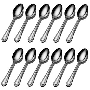 Mikasa Regent Bead 18/10 Stainless Steel Teaspoon (Set of Twelve)