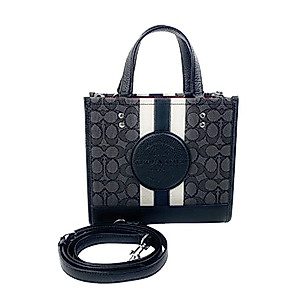 COACH Dempsey Tote 22 In Signature Jacquard With Stripe Patch