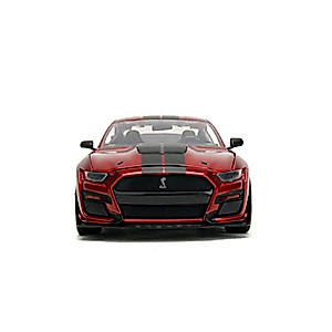 Big Time Muscle 1:24 2020 Ford Mustang Shelby GT 500 Die-cast Car Candy Red, Toys for Kids and Adults