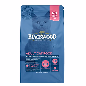Blackwood Pet Cat Food Made In USA [Super Premium Dry Cat Food For Adult, Indoor, and Senior Cats], Chicken Meal and Brown Rice Recipe 13.23-Pound