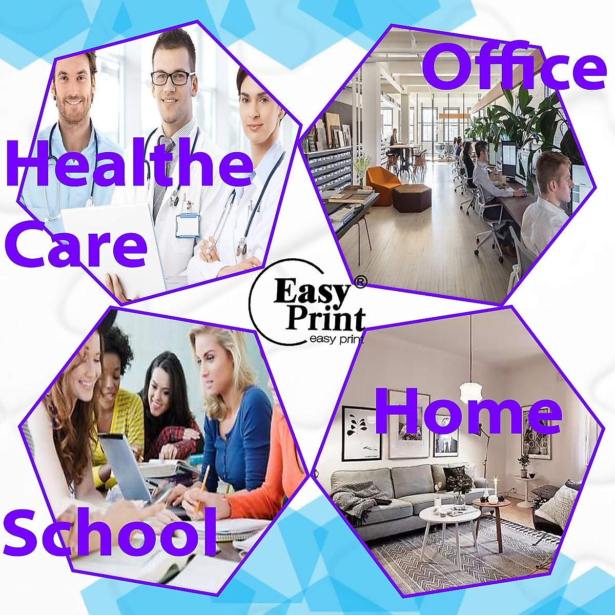 EASYPRINT (2BK/2C/2M/2Y) Compatible 046H Toner Cartridge Replacement for Canon CRG-046H CRG046H Used for LBP651C LBP654Cdw MF735Cdw MF733Cdw MF731Cdw, (2 Set, High Yield)