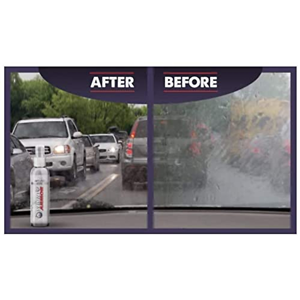 SHINE ARMOR Anti Fog Hero with Microfiber Cloth Windshield & Deicer Spray for Car Windshield Windows Wipers and Mirrors