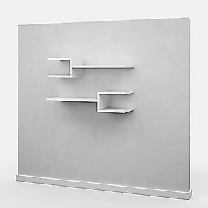 Ada Home Décor Webbs Wall Shelf, 30'' x 7'' x 8'', White