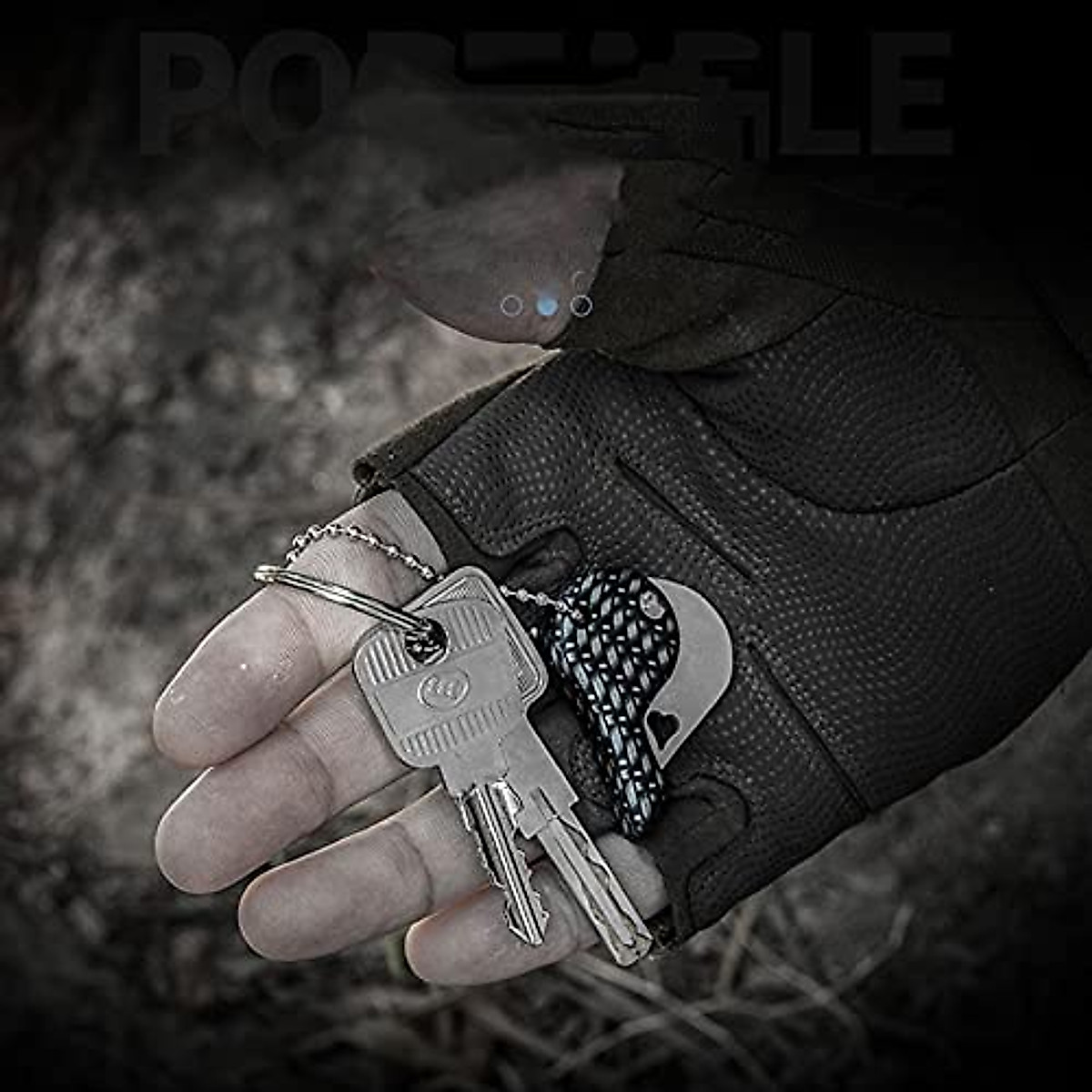 DHDestined Fateful Folding Pocket Knife, Mini Portable Knife, Unique Gift for Men Women Multicolor(black)