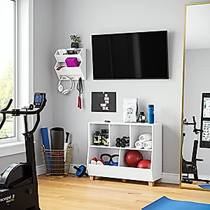 RiverRidge Kids Catch-All Multi-Cubby 35", White Toy Organizer