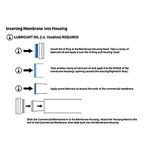 Max Water 2521 Stainless Steel Reverse Osmosis Commercial Membrane Housing