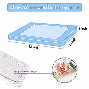 Cars Themed Fitted Crib Sheet,Standard Crib Mattress Fitted Sheet Toddler Bed Mattress Sheets-Crib Mattress Sheet or Toddler Bed Sheet, 28“ x52“,Earth Yellow Pale Blue Red