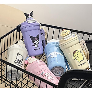 Everyday Delights Kuromi Tumbler with Cover & Strap 480ml