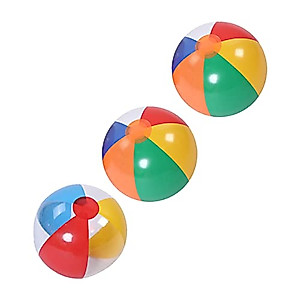 KOMBIUDA 3pcs Inflatable Ball Indoor Volleyball Outside Toys for Kids Inflatable Toys for Kids Water Ball Toy Beach Ball Toys Pool Toys for Toddlers 1-3 PVC Beach Ball PVC Play Ball Taste