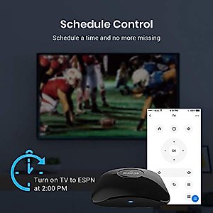 Broadlink RM4 pro Smart IR/RF Remote Control Hub with Sensor Cable-WiFi IR/RF Blaster for Smart Home Automation, TV, Curtain, Shades Remote, Works with Alexa, Google Assistant, IFTTT (RM4 pro S)