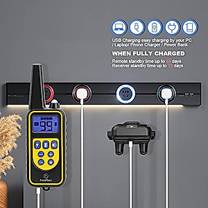 Heaflex Electric Dog Training Collar with Remote 1640FT, E-Shock, Safe Training Modes, Rechargeable IP67 Waterproof Collars for 2 Dogs