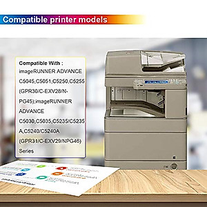 CHENPHON Compatible Waste Toner Container Box Replace for Canon FM4-8400-010 FM3-5945-000 Use in imageRUNNER Advance C5045 C5051 C5250 C5255 C5030 C5035 C5235/C5235A C5240/C5240A Printers 1-Pack