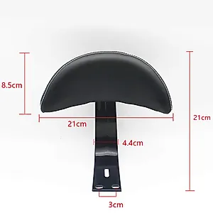 VOSAREA E-Bike Backrest Durable Black Backrest Saddle Cushion Back Support for E-Bike Electric Bike