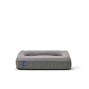 Casper Dog Bed, Plush Memory Foam, Medium, Gray, 25.0"L x 33.0"W x 6.0"Th