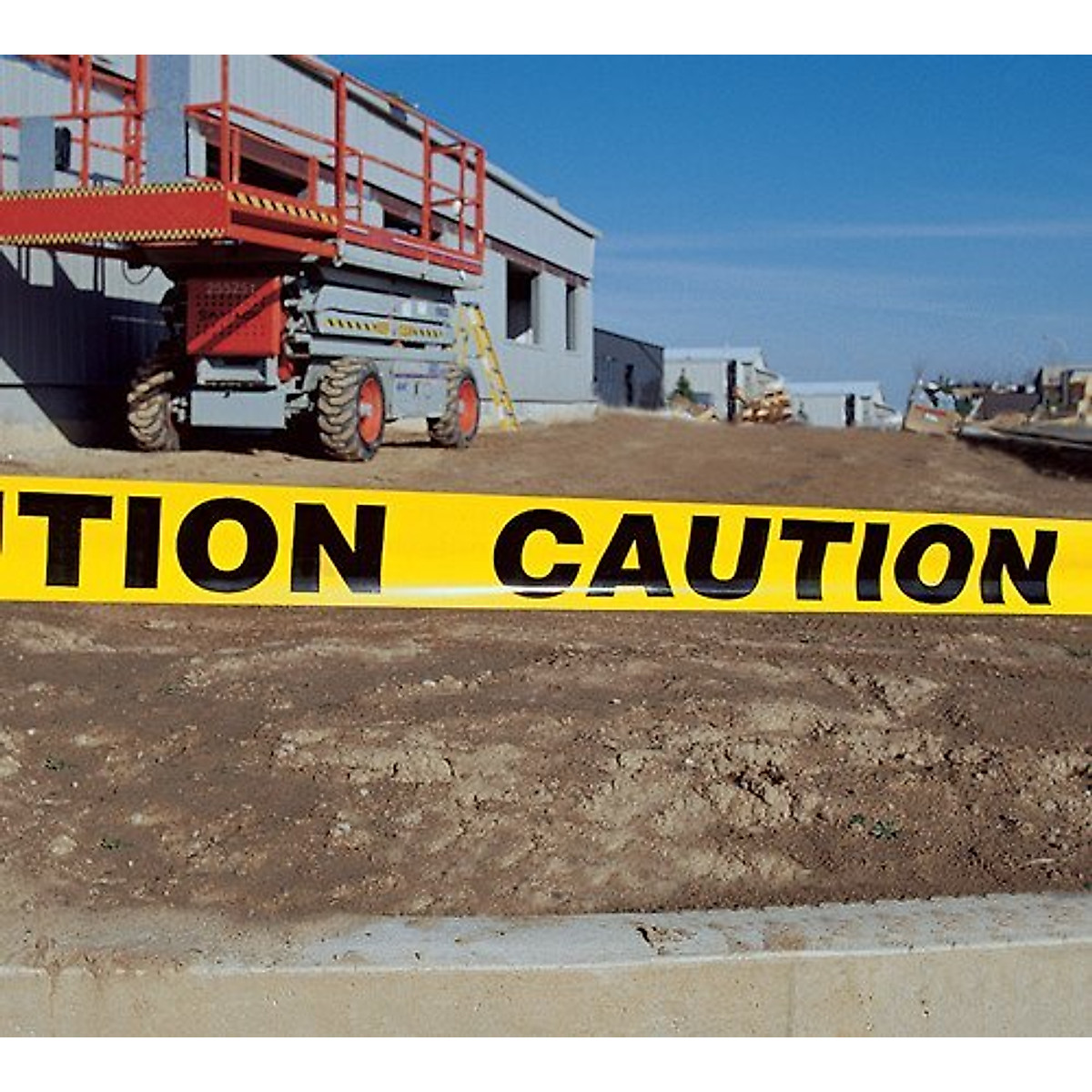 INCOM Manufacturing: Yellow CAUTION Tape Barrier- Safety Warning Tape, 3 Inch x 1000 Feet, (76.2 Millimeters x 304.8 Meters)