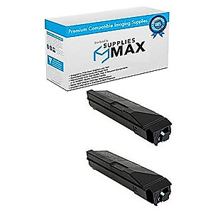 SuppliesMAX Compatible Replacement for Kyocera Mita TASKalfa 4550ci/4551ci/5550ci/5551ci Black Toner Cartridge (2/PK-30000 Page Yield) (TK-8507K) (1T02LC0US0_2PK)