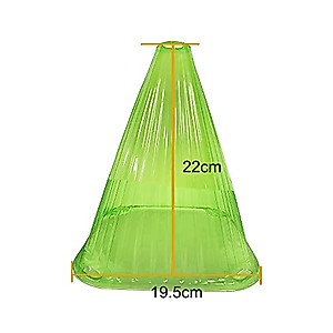 Fshow Garden Cloches,20 Pack Reusable Plant Bell Cover,Bell Jar Cloches for Protection Against Sun, Frost, Snails Etc. (Green)